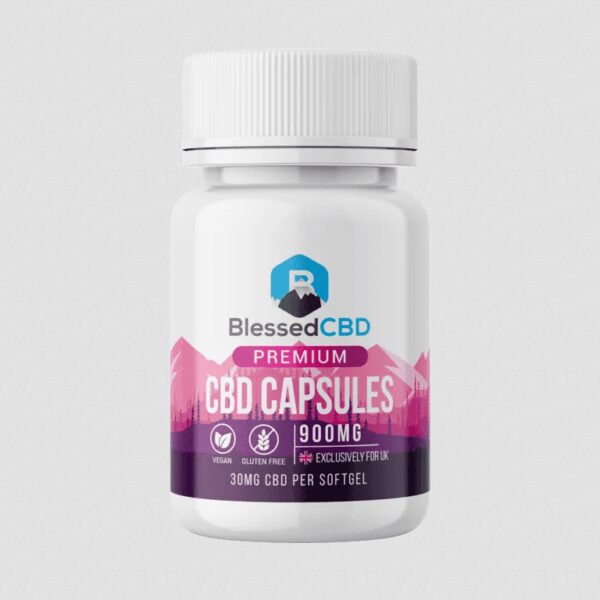 Blessed CBD 900mg CBD Capsules - TOPS CBD Shop
